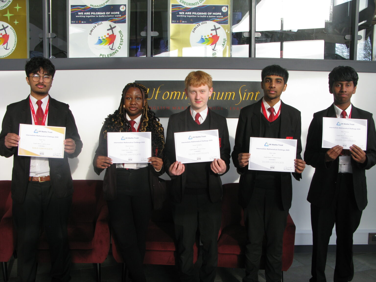 Intermediate Maths Challenge Success - English Martyrs' Catholic School